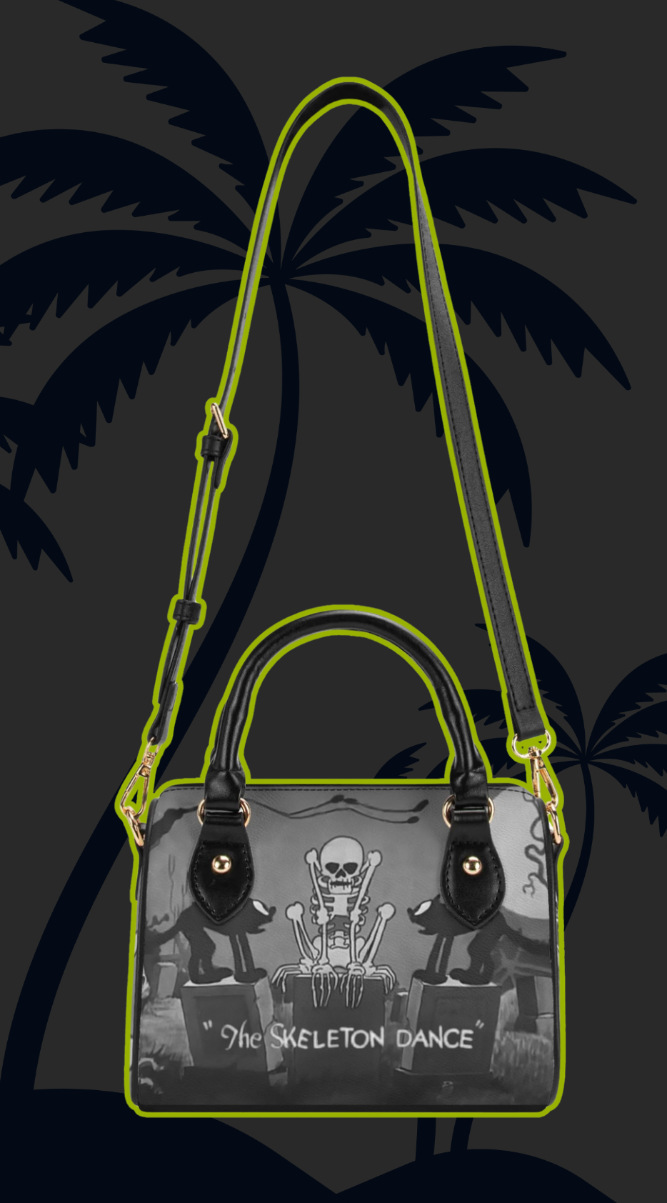 The Skeleton Dance Mini Barrel Style Purse with Crossbody Strap MADE T ...