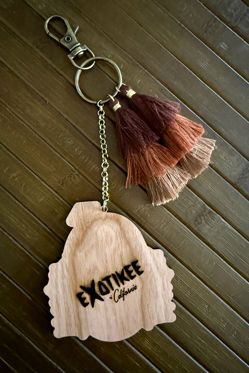 Swamp Creature Tiki Mug Wood Engraved Keychain – The Oblong Box Shop™